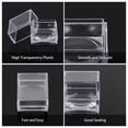 1Box Transparent Plastic Box for Diamonds Jade Coins Packing Box Square ...