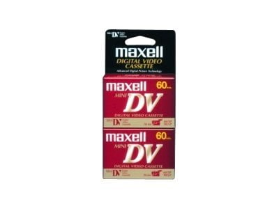 Maxell Mini DV DVM-60 - Mini DV tape - 2 x 60min - Walmart.com
