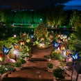 GLUAAE Solar Powered LED Garden Lights, Multi-Color, Fiber Optic ...