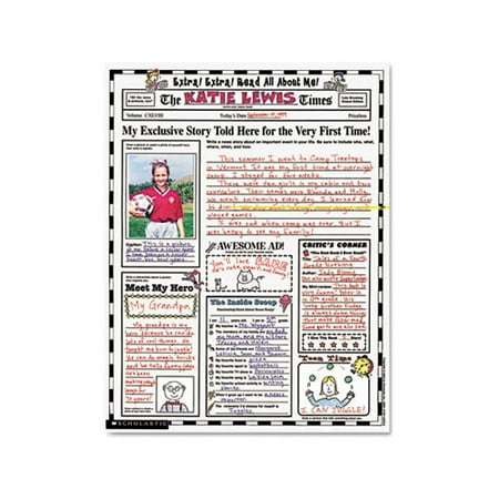 Scholastic Instant Personal Poster Sets, Extra Extra Read All About Me ...