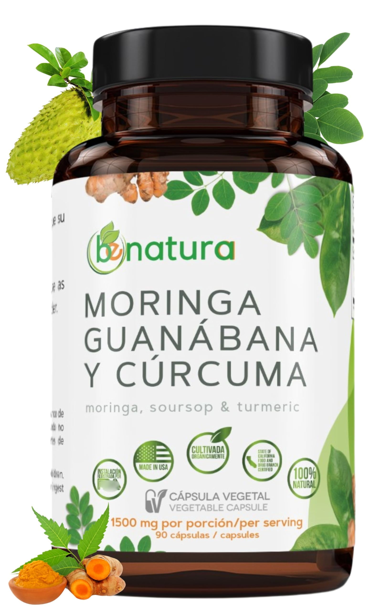 Suplemento B Experts Con Moringa Guanábana Y Cúrcuma 90 Cápsulas