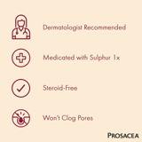 Prosacea Gel for Rosacea Redness, Pimples, and Irritation, Sulphur 1x ...