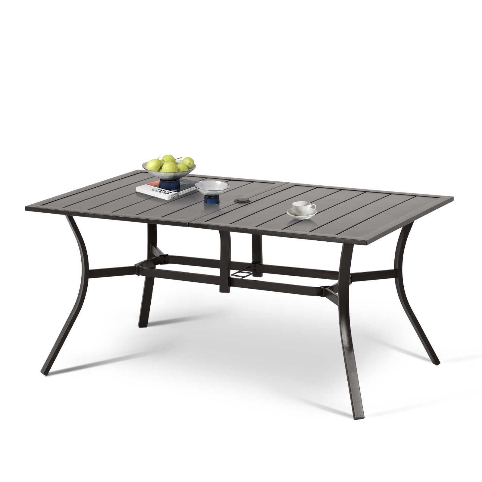 Click here for Aoodor Patio Dining Table For 6 People  59L X 38W... prices