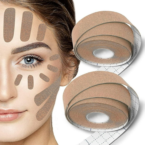 Anti Wrinkle Face Eye Neck Lift Tape, 2 Rolls Facial Myofascial Lift ...