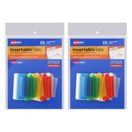 Avery Insertable Self-Adhesive Tabs with Inserts, 1.5" (16228) - Walmart.com