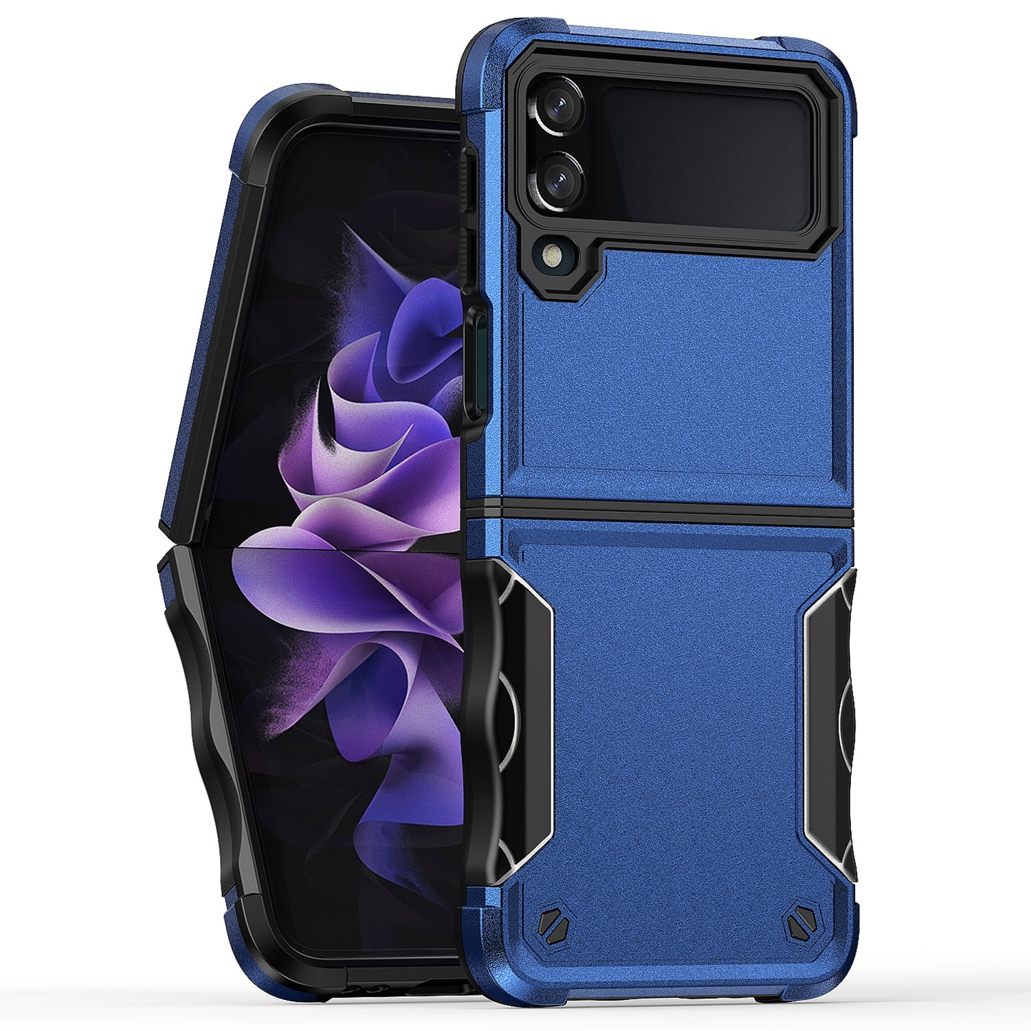 Compatible with Samsung Galaxy Z Flip 3 5G Case, Rugged Military Dual ...