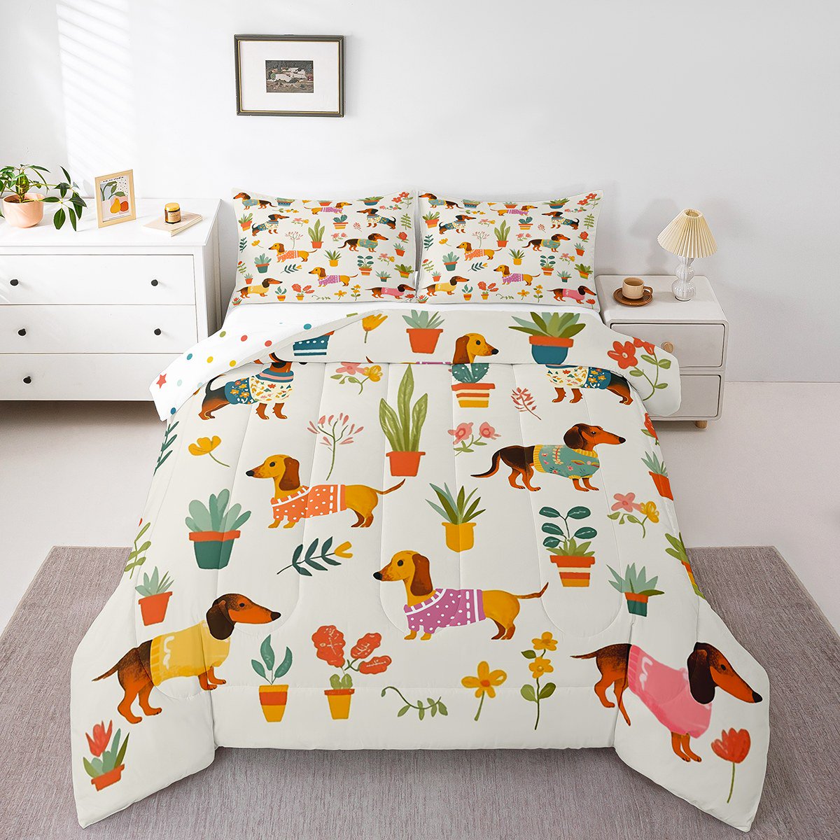 Click here for Yst Dachshund Bedding Full For Kids Teens Adult sa... prices