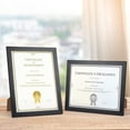 8.5x11 Certificates Frame Set of 10, Rustic Style, Suitable for ...