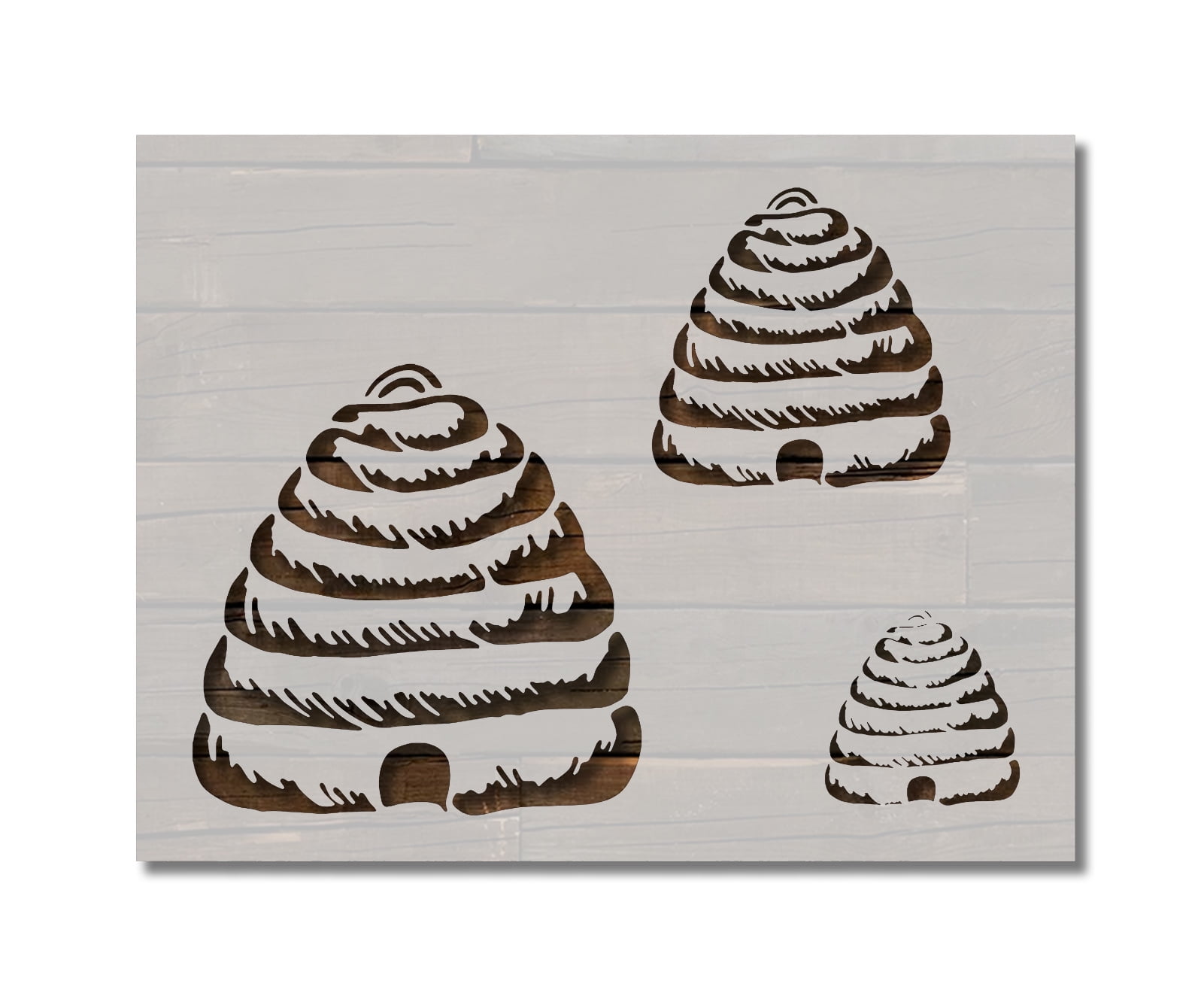 Bee Hive Skep Stencil Multiple Sizes Template Reusable 8.5 x 11 Inches ...