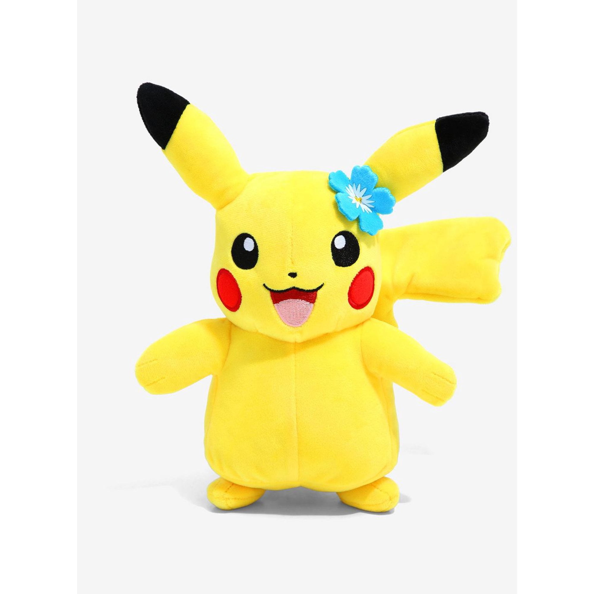 Pokemon Pikachu Plush with Blue Flower - Walmart.com