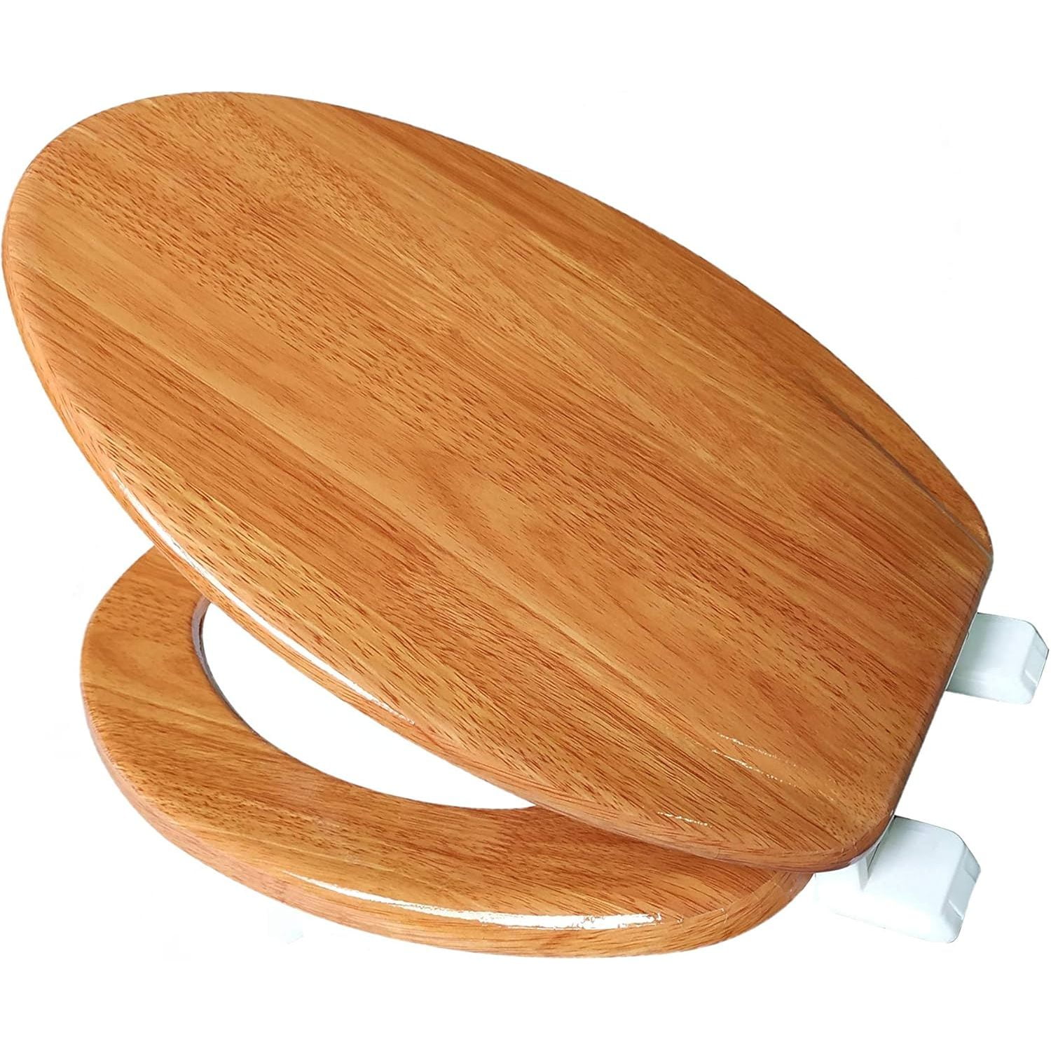 J&V Textiles Elongated Toilet Seat With Easy Clean & Change Hinge ...