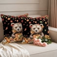 Black Brown Animals Fall Outdoor Pillow Covers 20"x20" Set of 2 ...