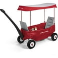 Radio Flyer, Deluxe All-Terrain Pathfinder Wagon with Canopy, Air Tires ...