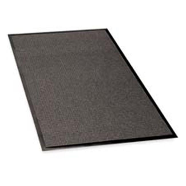 Indoor-Outdoor Mat- Rubber Cleated Backing- 3ft.x5ft.- Charcoal ...