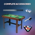 "PEXMOR 48"" Mini Pool Table Set for Teens & Adults, Indoor & Outdoor Game Room Family Fun ...