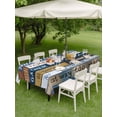 52x70 Tablecloth Rectangle, Lake Farmhouse Outdoor Tablecloth with ...