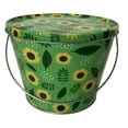 Mainstays 24oz Outdoor Citronella Candle Metal Bucket, Sunflower Green ...