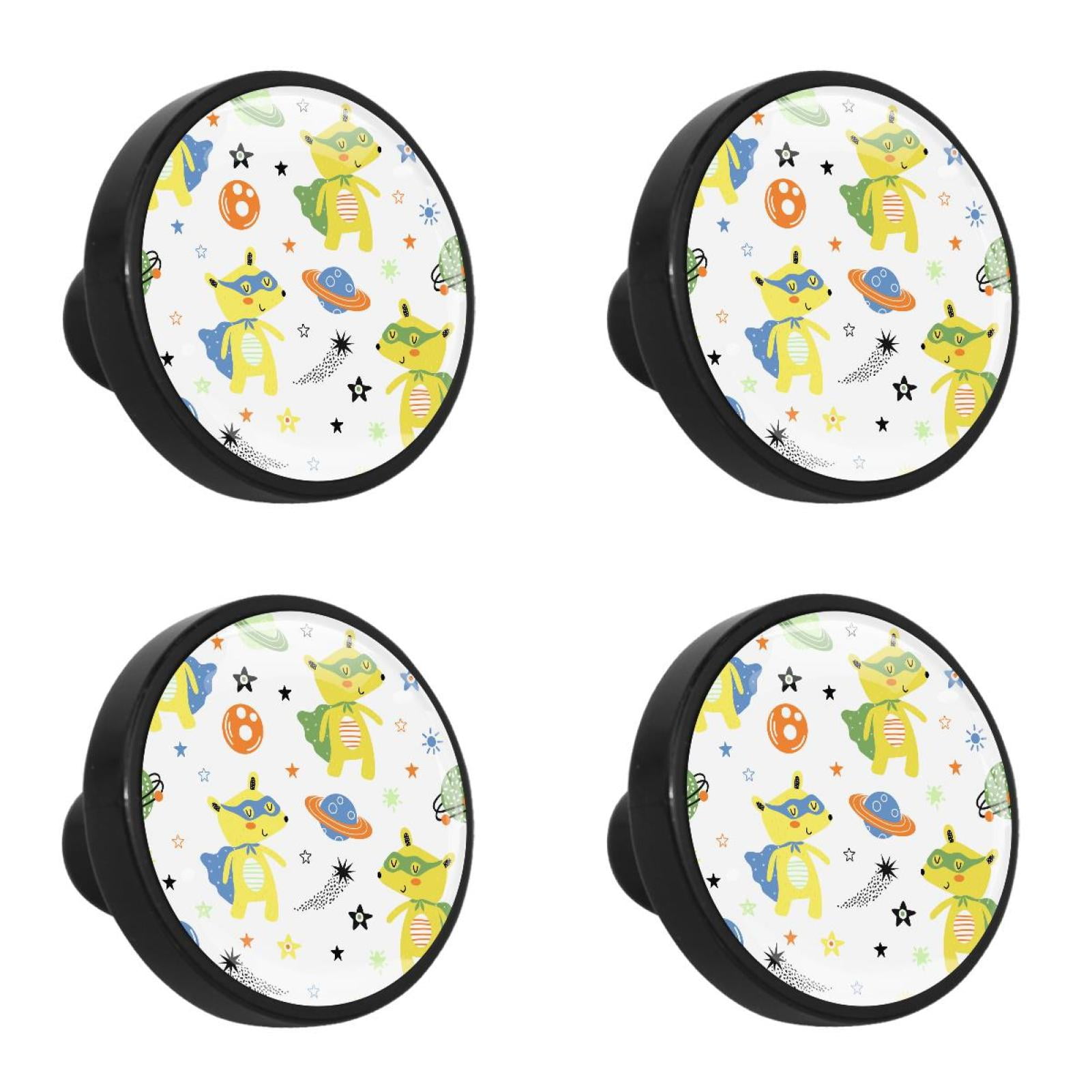 4 Pcs Bear Knobs for Kitchen Cabinet Cupboard Dresser Bookcase Drawer ...