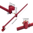 Carpenter Compass, 360 Degrees Aluminum Alloy Scribing Gauge, Arc ...