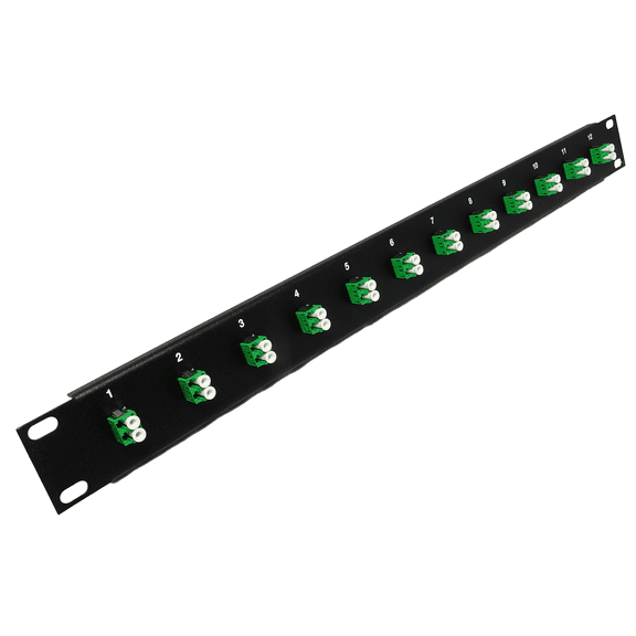 12 Port ST Fiber Patch Panel (Loaded 1u) 19" - Walmart.com