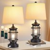 Free Shipping! Partphoner Farmhouse Retro Style Table Lamps Set of 2 ...