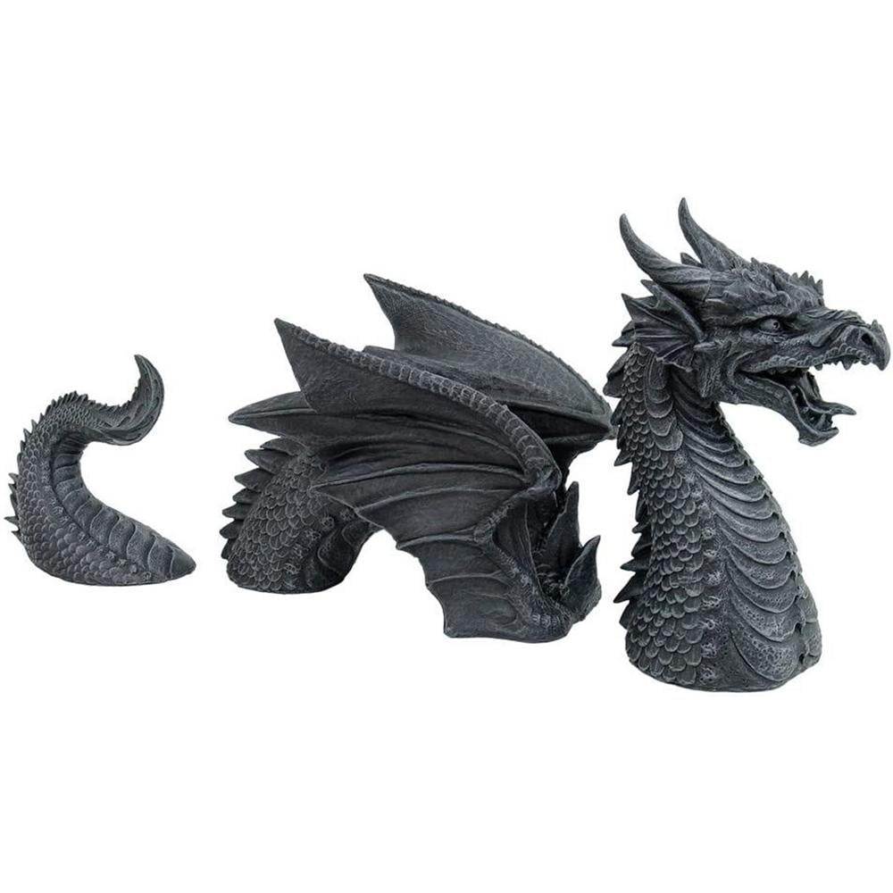 Laideyi Three-Section Flying Dragon Statue Resin Three-Section Dragon ...