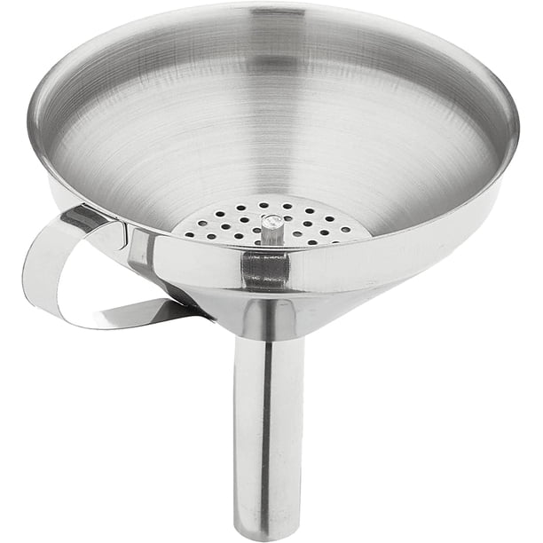 1 piece Funnel with stainless steel donkey 10.5 cm in diameter, 12 cm ...