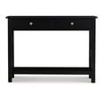 Linon Dalton Wood Console Table in Black - Walmart.com