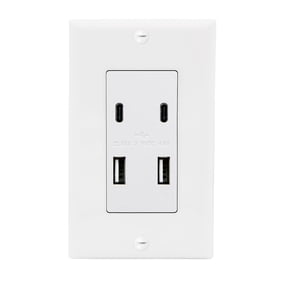 Wall plate: Surface Block (Biscuit Jack) RJ45 2 Port - Walmart.com