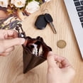 1 Set Cowhide Leather Drawstring Wallets with Waxed String and Iron ...