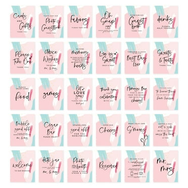 Koyal Wholesale Brush Script Wedding Signs Bundle Set for Ceremony ...
