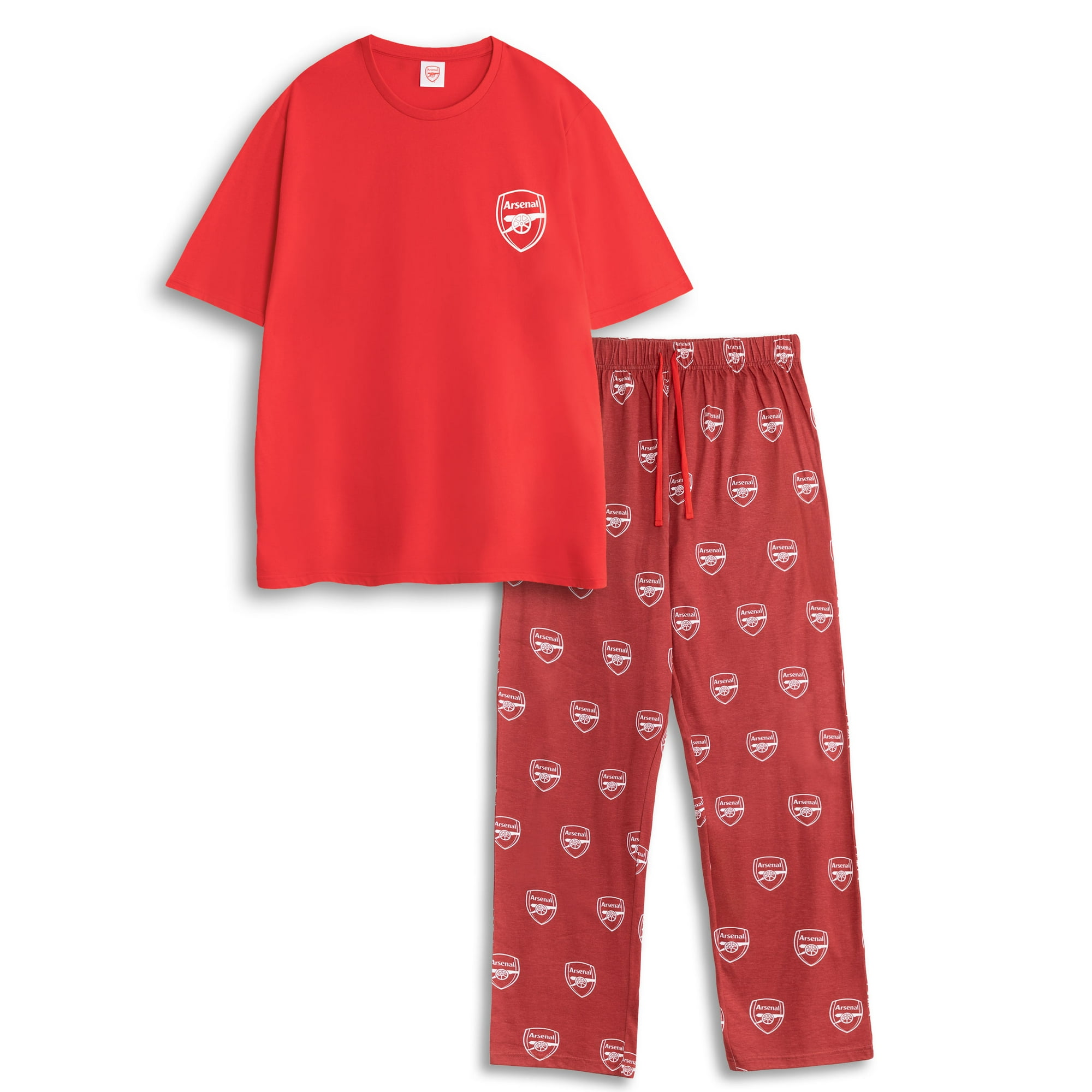 Click here for Arsenal Mens Red Short Sleeve Long Leg Pyjama Set prices