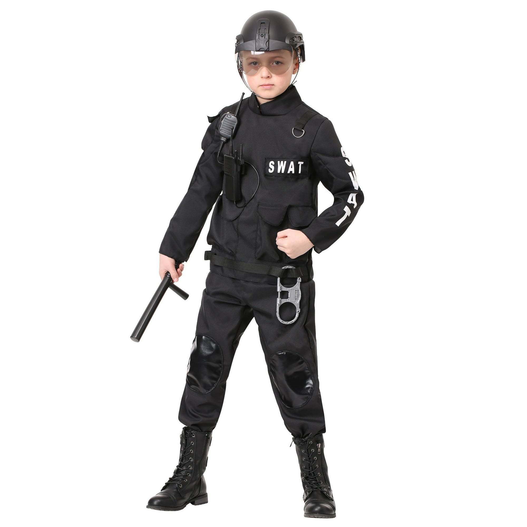 Click here for Fun Costumes Kids Swat Commander Costume S prices