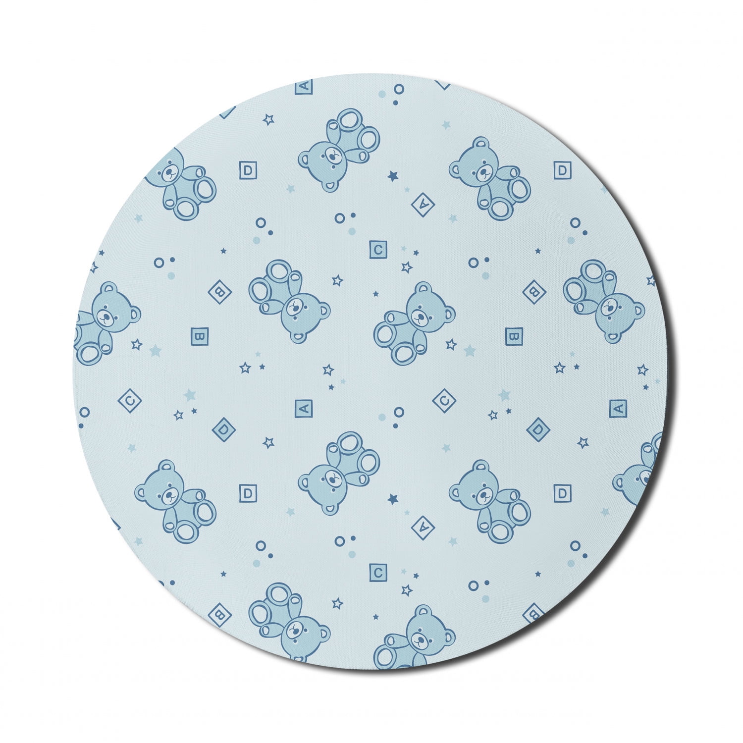 Cartoon Mouse Pad for Computers, Teddy Bears and Toys with Letters on ...
