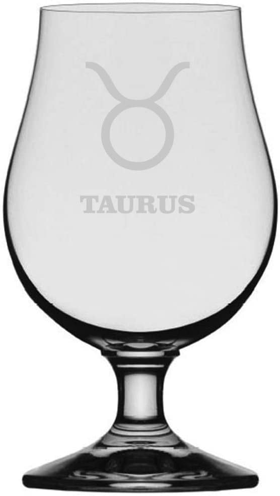Zodiac Symbol Etched Glencairn Crystal Iona Beer Glass Taurus - Walmart.com