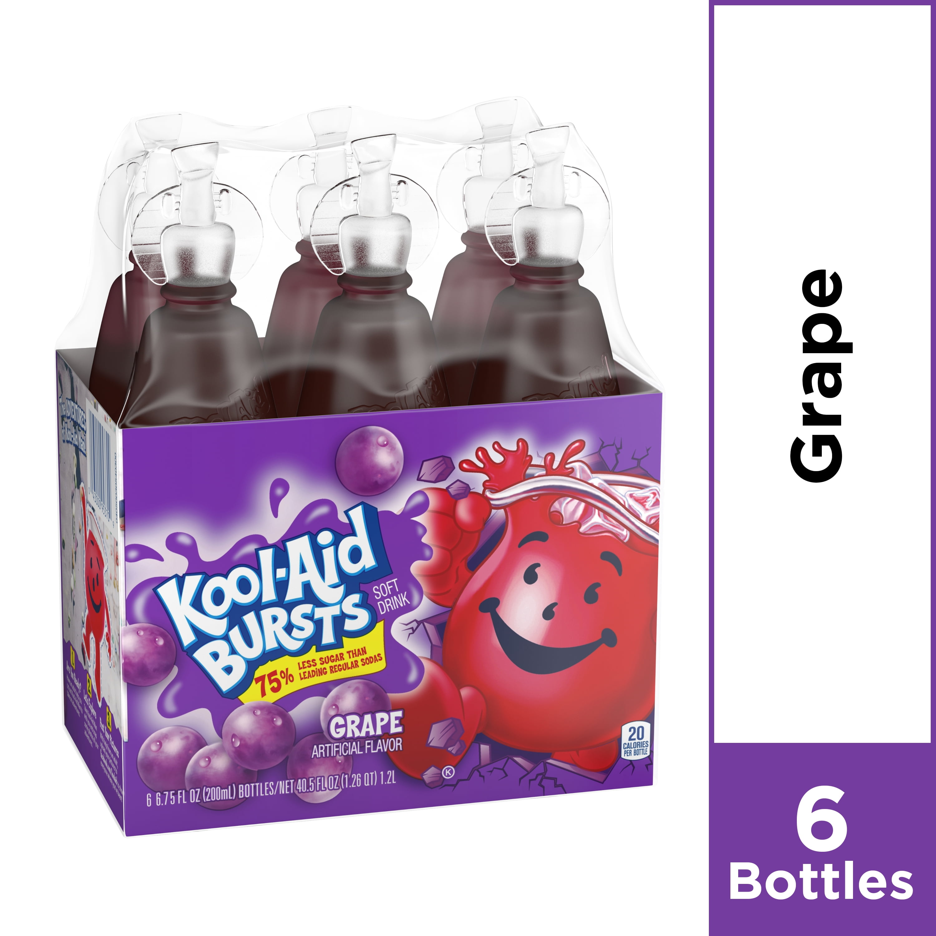 Kool-Aid Bursts Grape Artificially Flavored Drink, 6 ct. Pack – BrickSeek