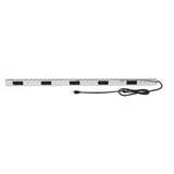 Plugmold Multi Outlet Strip 5 Single 15 Amp Outlets Steel Ivory ...