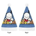 Sanrio-Pochacco Santa Hat,Sanrio-Pochacco Christmas Hats for Adults ...