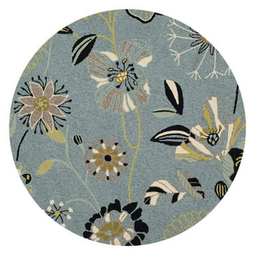 SAFAVIEH Four Seasons Natalee Colorful Floral Area Rug, Blue/Red, 2'4 ...