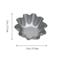 Frcolor Molds Tart Baking Mini Pans Para Pudding Gelatinas Moldes Flan ...