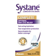 Systane Complete Dry Eye Care Symptom Relief Eye Drops, 10 ml - Walmart ...