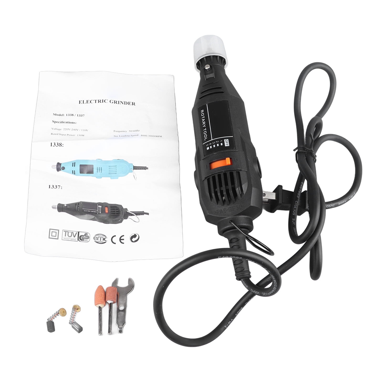 Mini amoladora eléctrica ZHCH lijadora pulidora cobre puro enchufe estadounidense 110V | Walmart ...