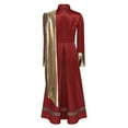 Aiihoo Womens Church Priest Robe Praise Dance Tunic Overlay Dress ...