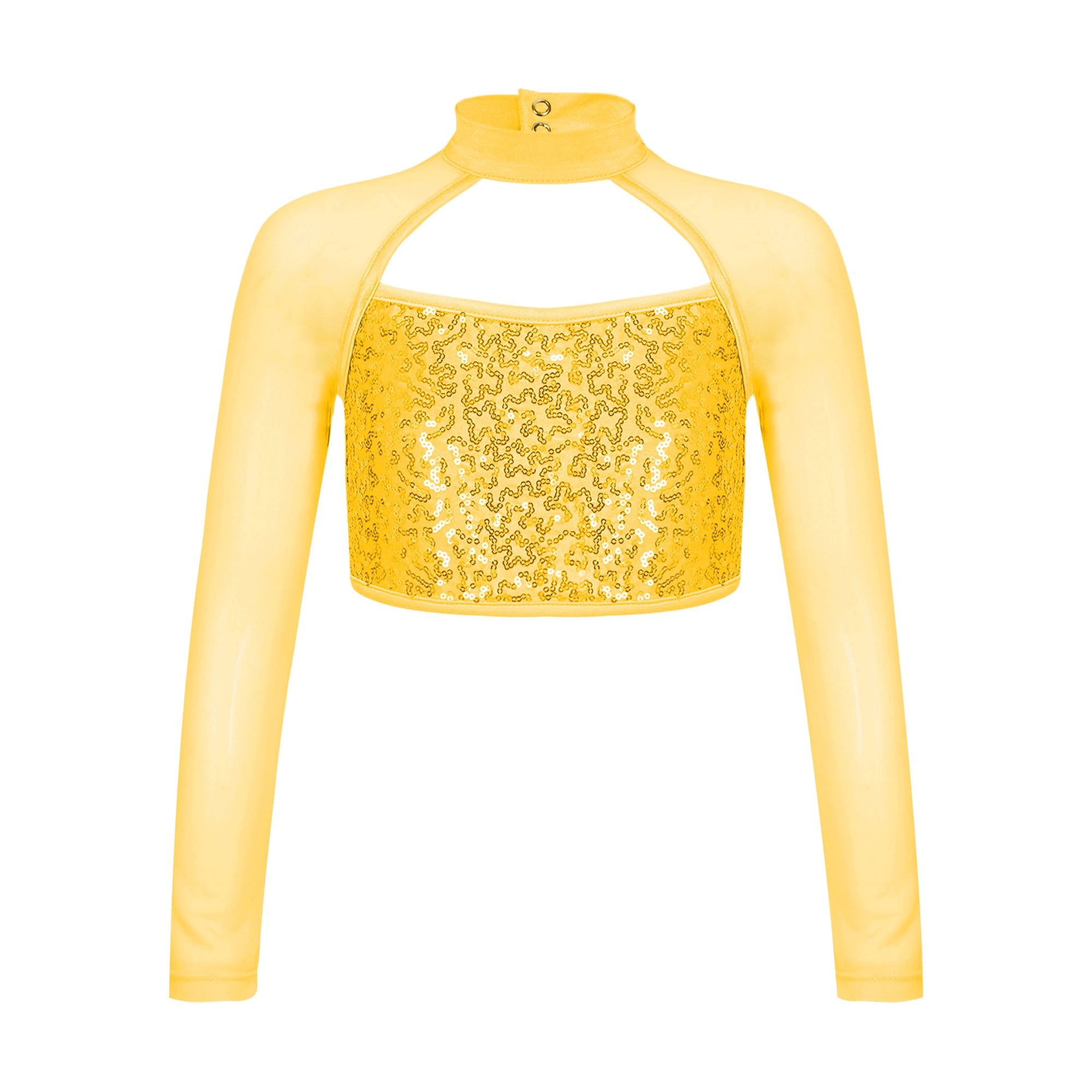 Click here for Oyolan Kids Girls Long Sleeve Shiny Sequins Dance... prices