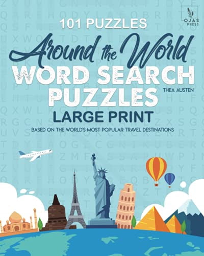 Pre-Owned Around the World Word Search Puzzles: Based on the World's ...