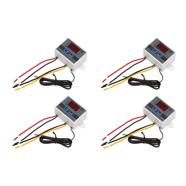 4X 220V Digital LED Temperature Controller 10A Thermostat Control with ...