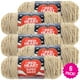 Red Heart Super Saver Yarn - Buff Fleck, Multipack of 6 - Walmart.com