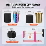 VEVOR Double Cup Turner, 2-Arm Pen Turner, Tumbler Maker, Epoxy Resin ...