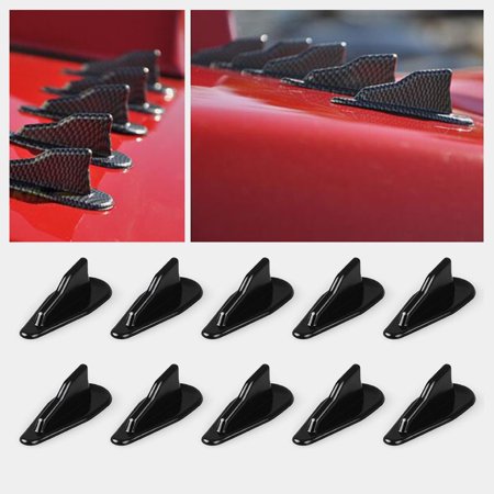 Universal ABS Roof Shark Fins Carbon wing car ;Universal vortex Fiber ...