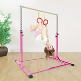 Ainfox Pink Gymnastics bar, Girls Gymnastic Training Equipment at Home ...